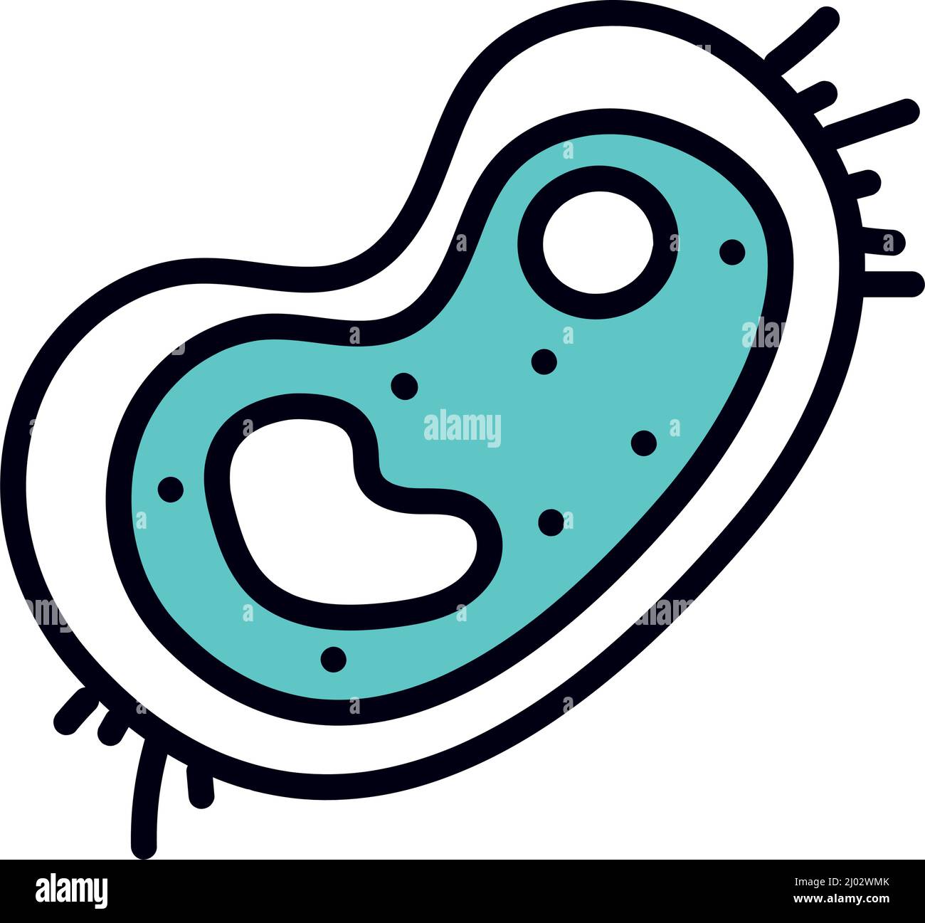 bacterium science line style icon Stock Vector Image & Art - Alamy