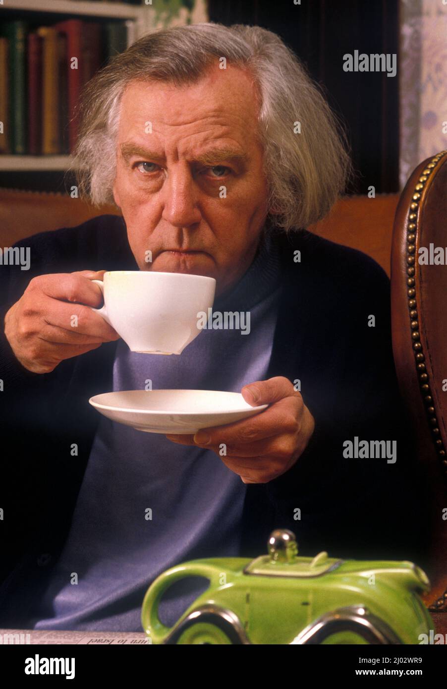 Journalist and Commentator Keith Waterhouse at home 1993 Stock Photo ...