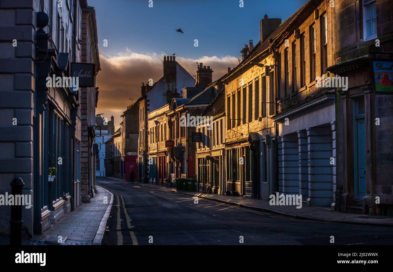 Bridge Street in Berwick upon Tweed the most northerly town in England ...