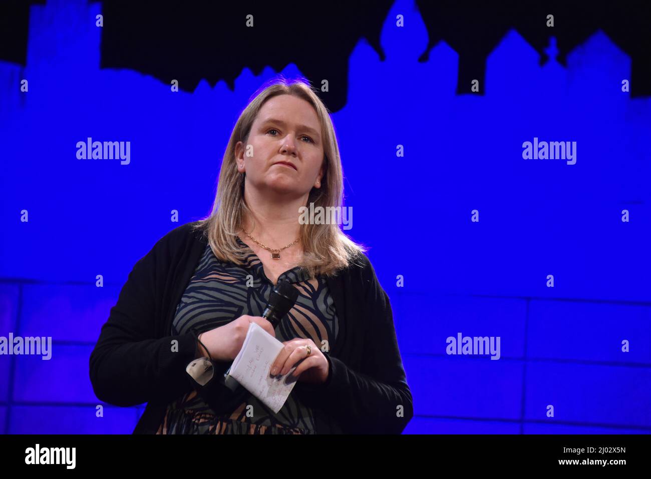 Cologne, Germany. 15th Mar, 2022. Actress Nina Blume on stage at the ...