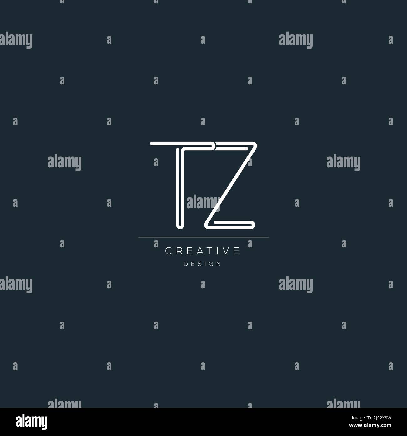 Letter tz logo hi-res stock photography and images - Alamy