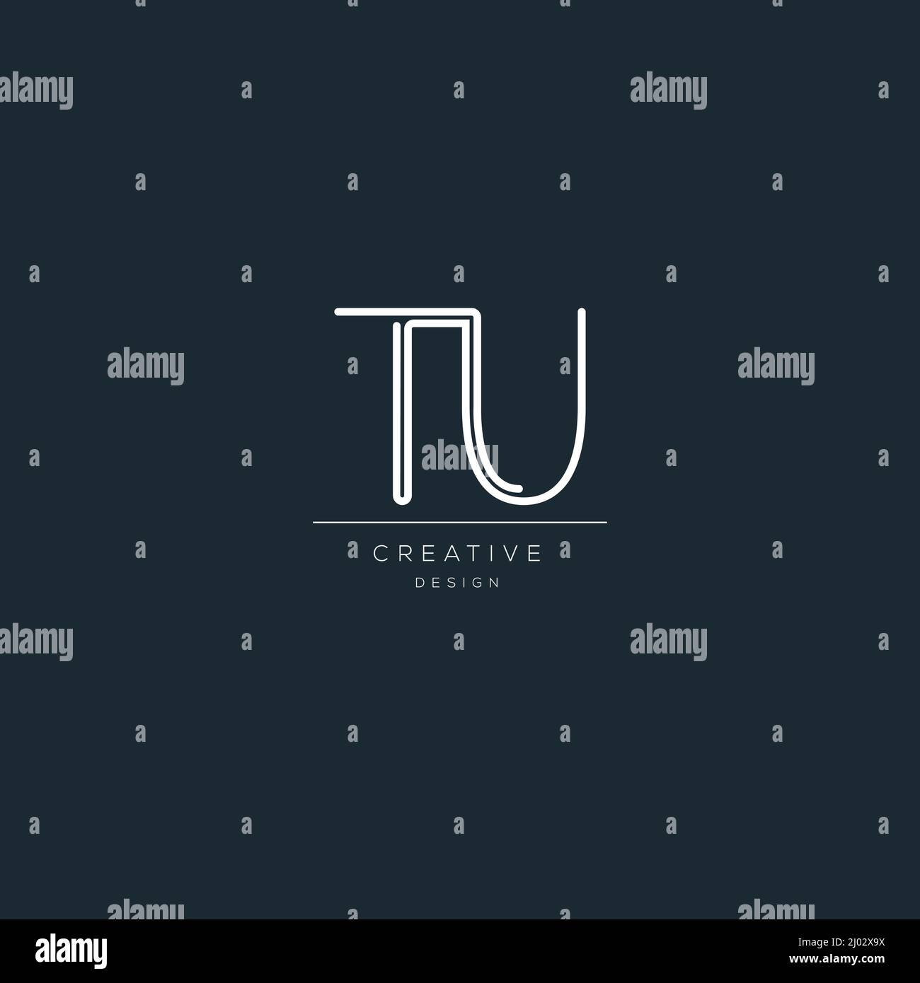 Minimal vector graphic alphabet symbol. Letter TU logo Stock Vector ...
