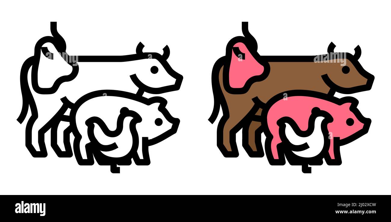 Abattoir chicken Stock Vector Images - Alamy