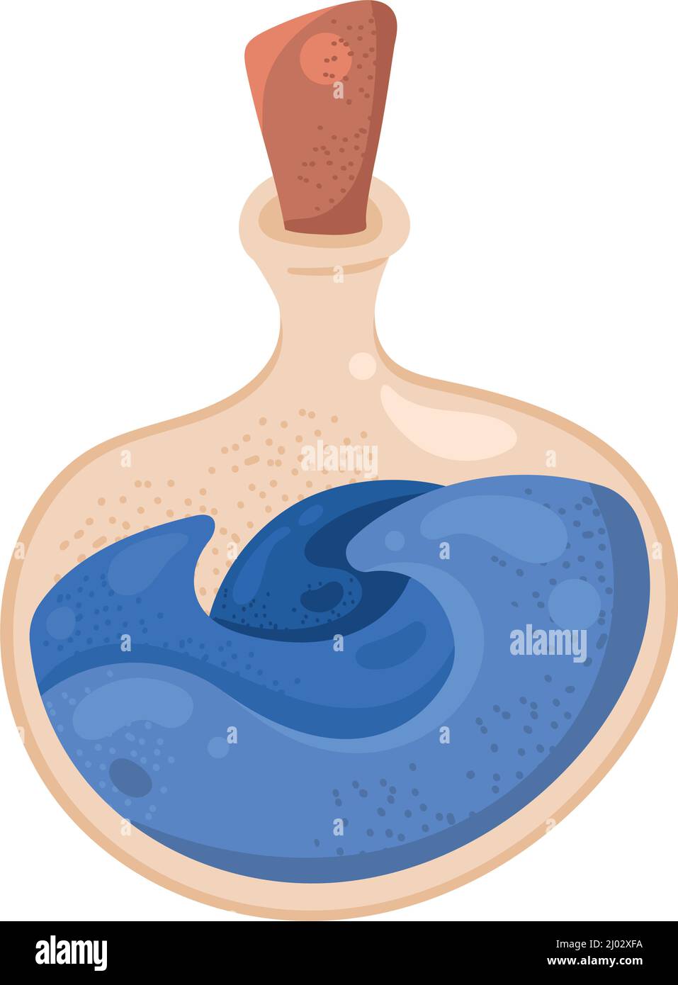 Blue bottle potion icon isolated Cut Out Stock Images & Pictures - Alamy