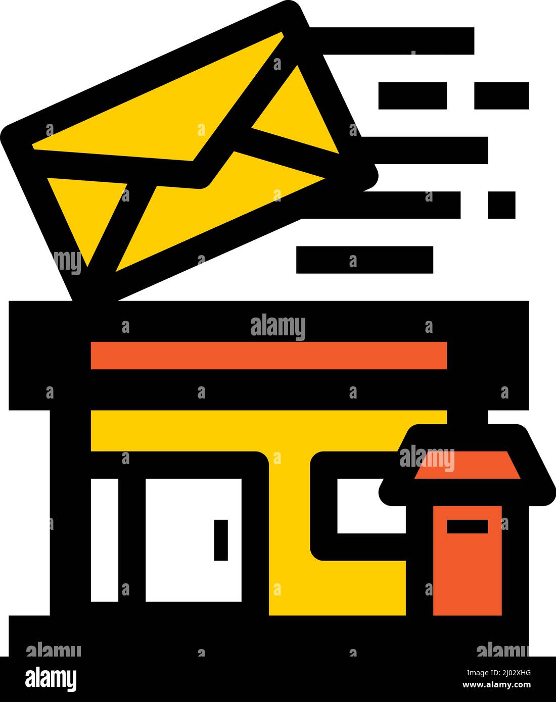 post office icon for decoration, website, web, presentation, printing ...