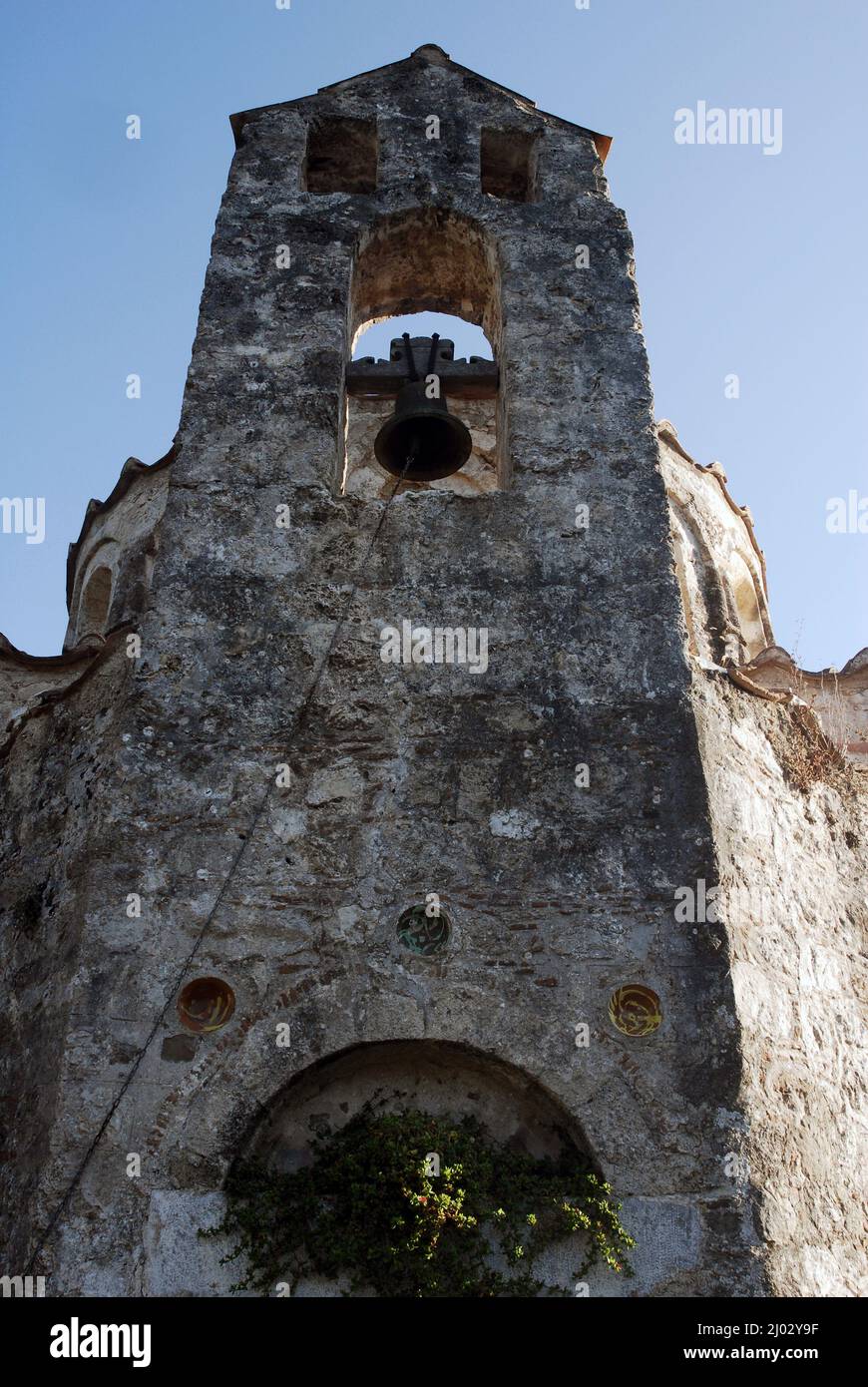 Greece Rhodes island Eleousa village and St Nicholas Foundouklis ...