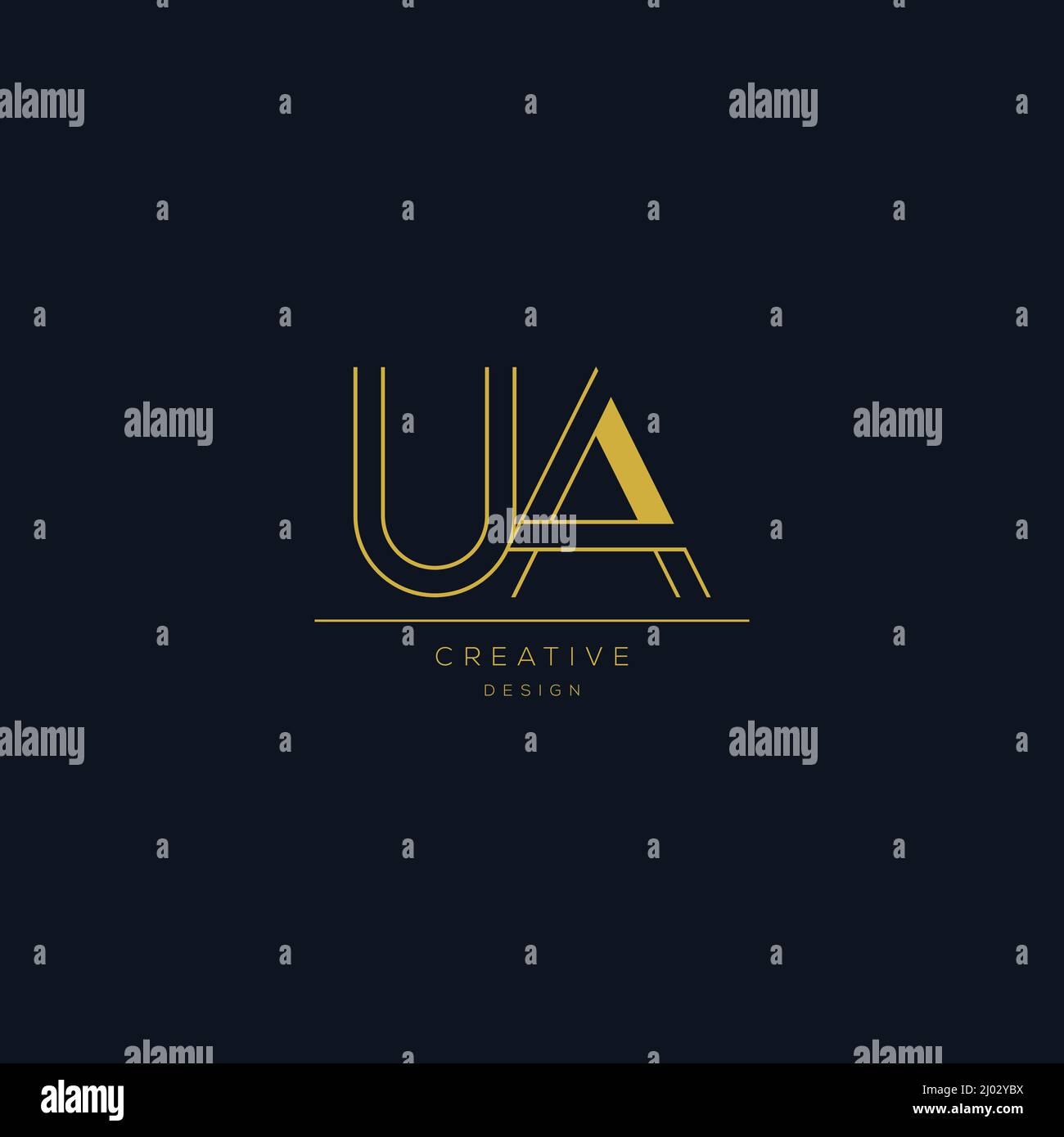 Letter ua logo hi-res stock photography and images - Alamy