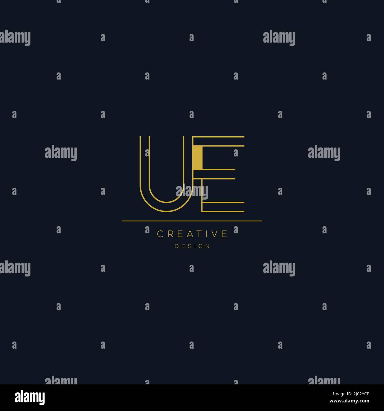 Letter ue logo hi-res stock photography and images - Alamy
