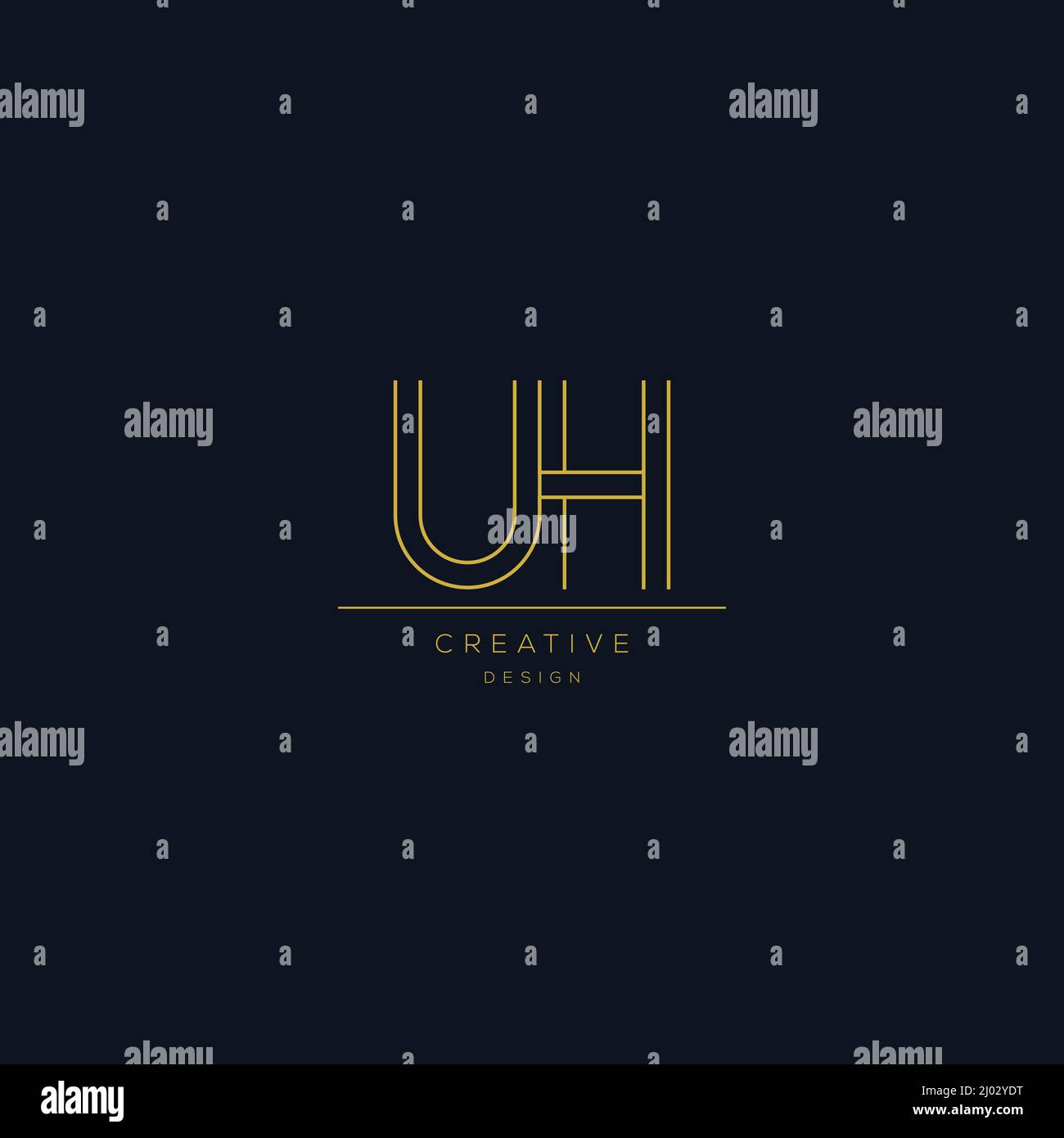 Letter uh logo hi-res stock photography and images - Alamy