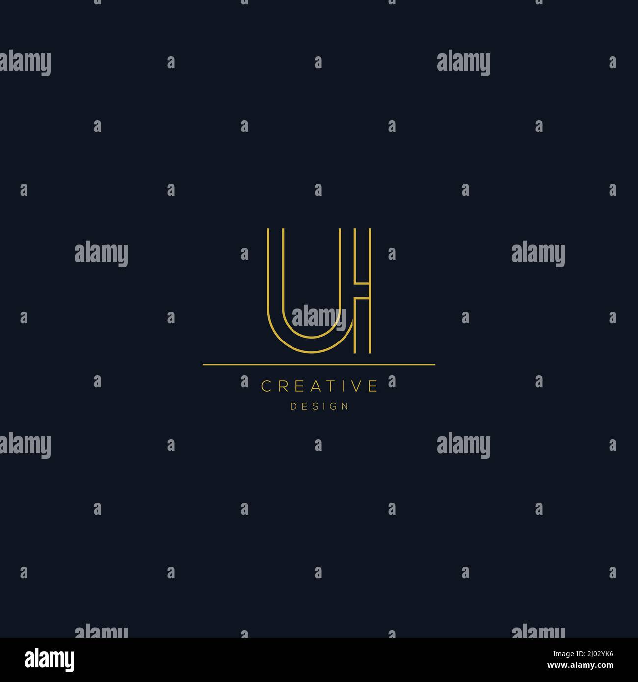 Letter UI logo icon design template elements Stock Vector Image & Art ...