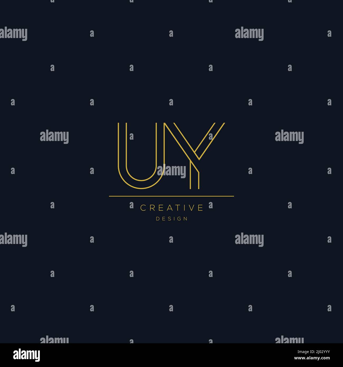 Letter UY logo icon design template elements Stock Vector Image & Art ...