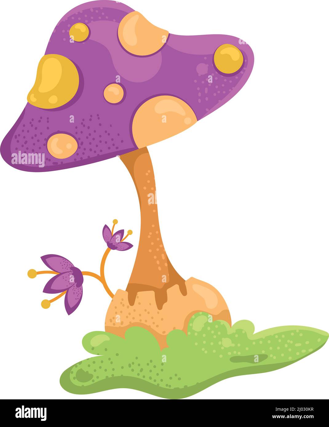 magic fungus plant nature icon Stock Vector Image & Art - Alamy