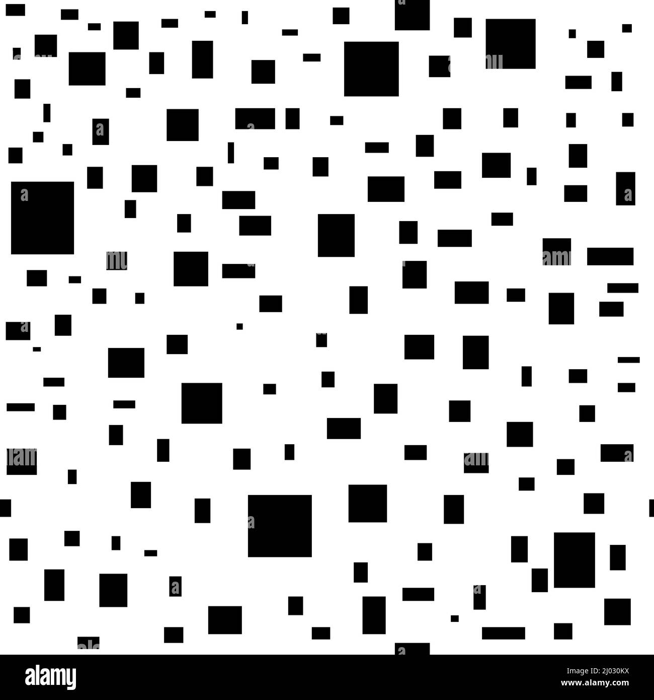 Abstraction background black squares of different sizes. Vector ...