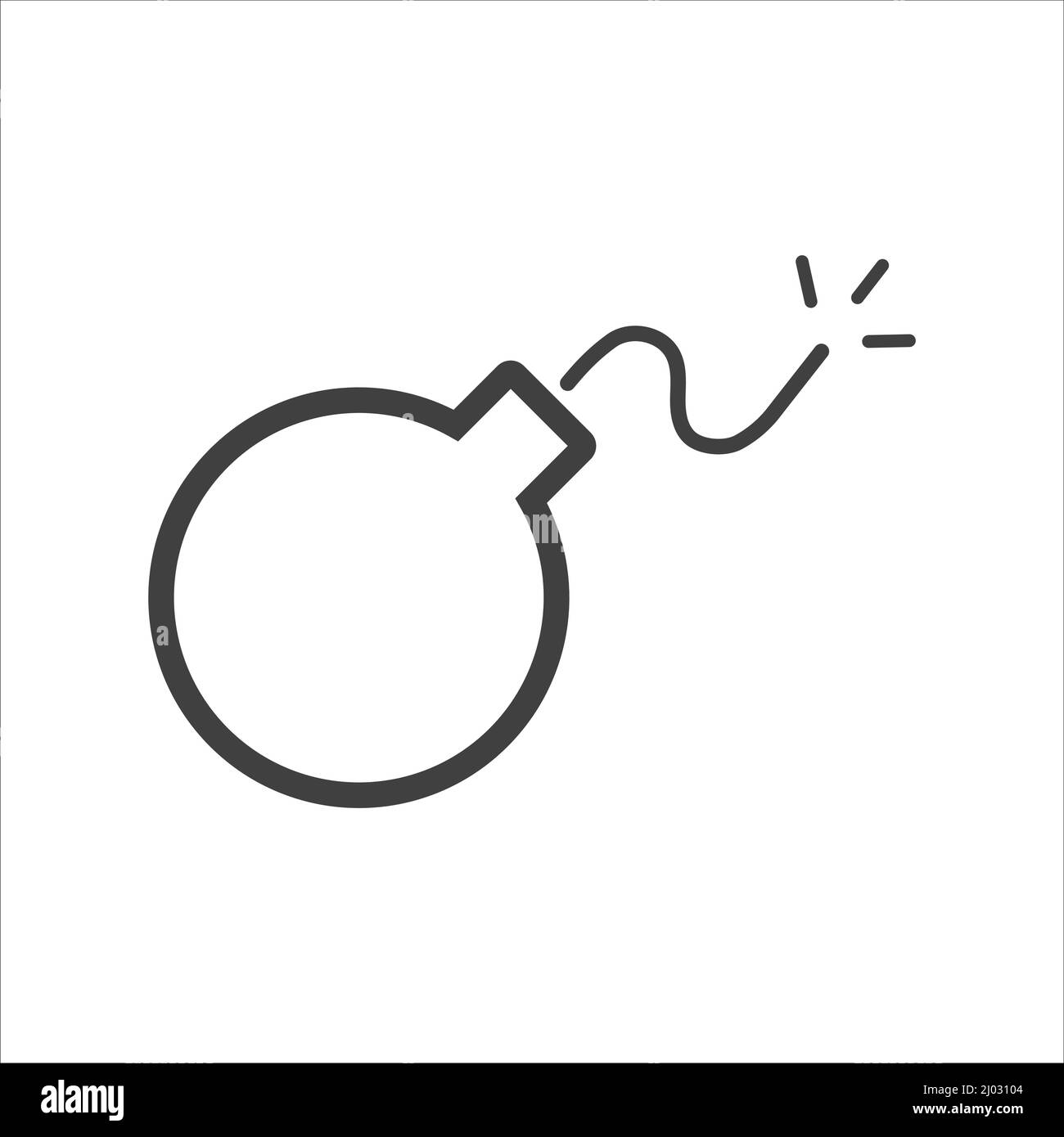 Bomb icon,vector illustration. Flat design style. vector bomb icon ...