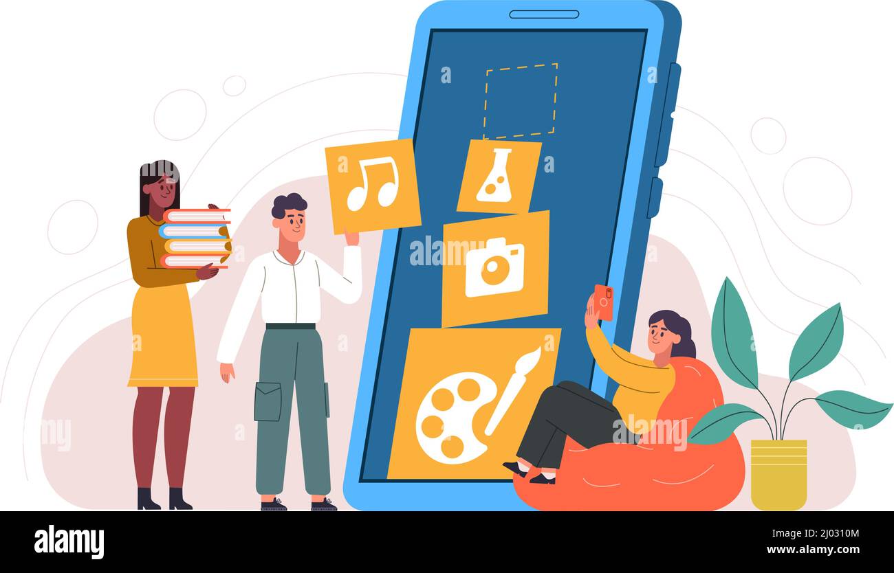 Children digital content, education and friendly entertainment concept ...