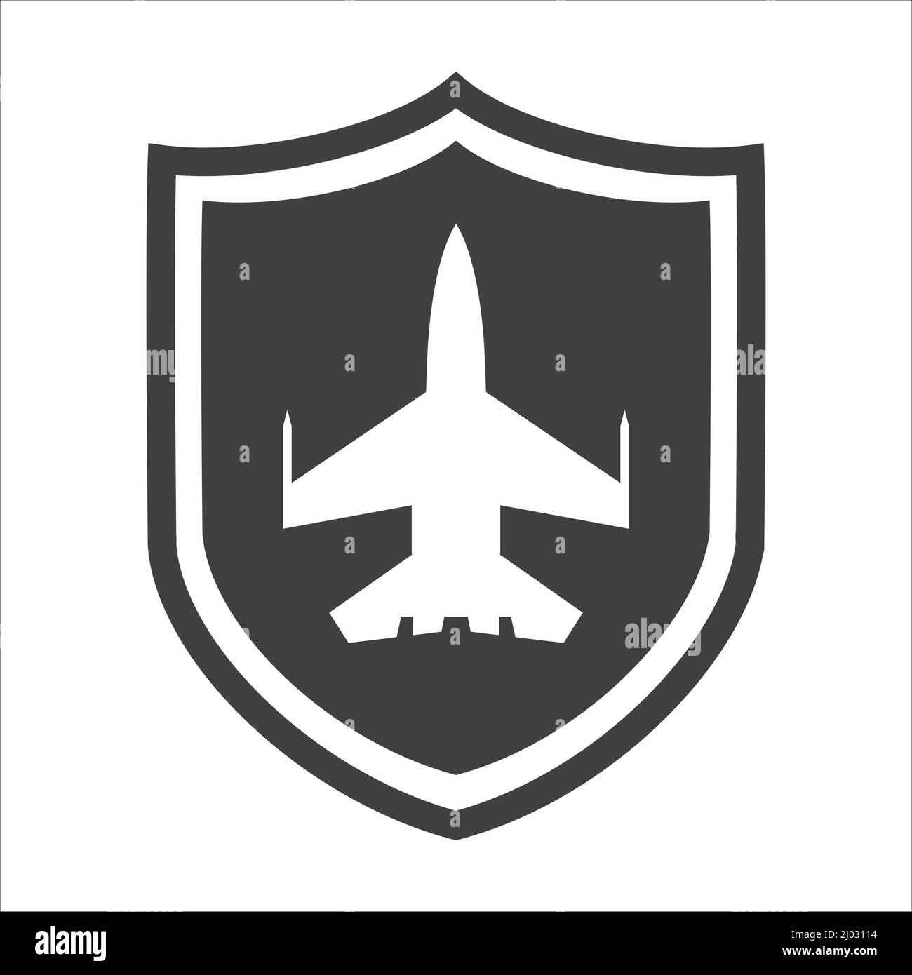 Fighter plane icon on white background Stock Vector Image & Art - Alamy