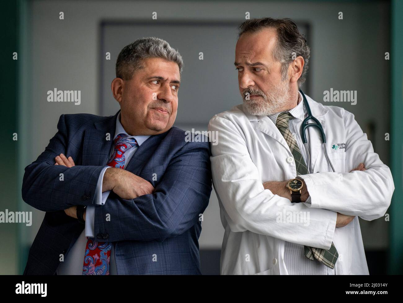 Berlin, Germany. 14th Mar, 2022. EXCLUSIVE - Actor Merab Ninidze (r ...