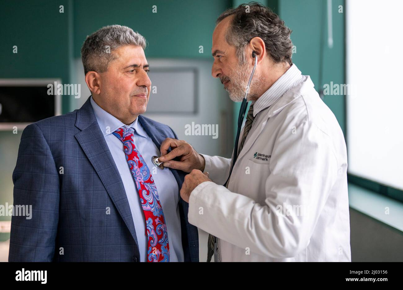 Berlin, Germany. 14th Mar, 2022. EXCLUSIVE - Actor Merab Ninidze (r ...
