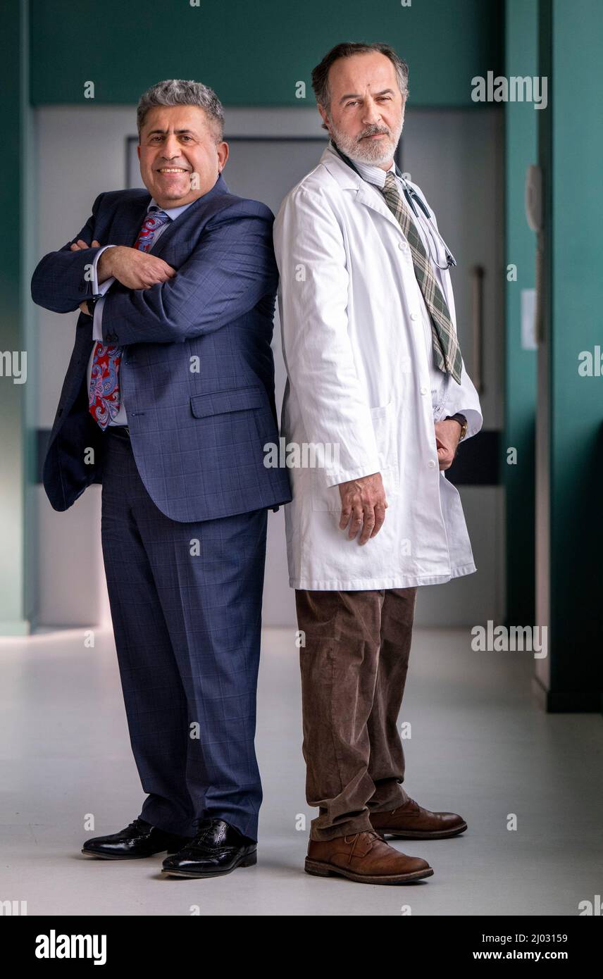 Berlin, Germany. 14th Mar, 2022. EXCLUSIVE - Actor Merab Ninidze (r ...