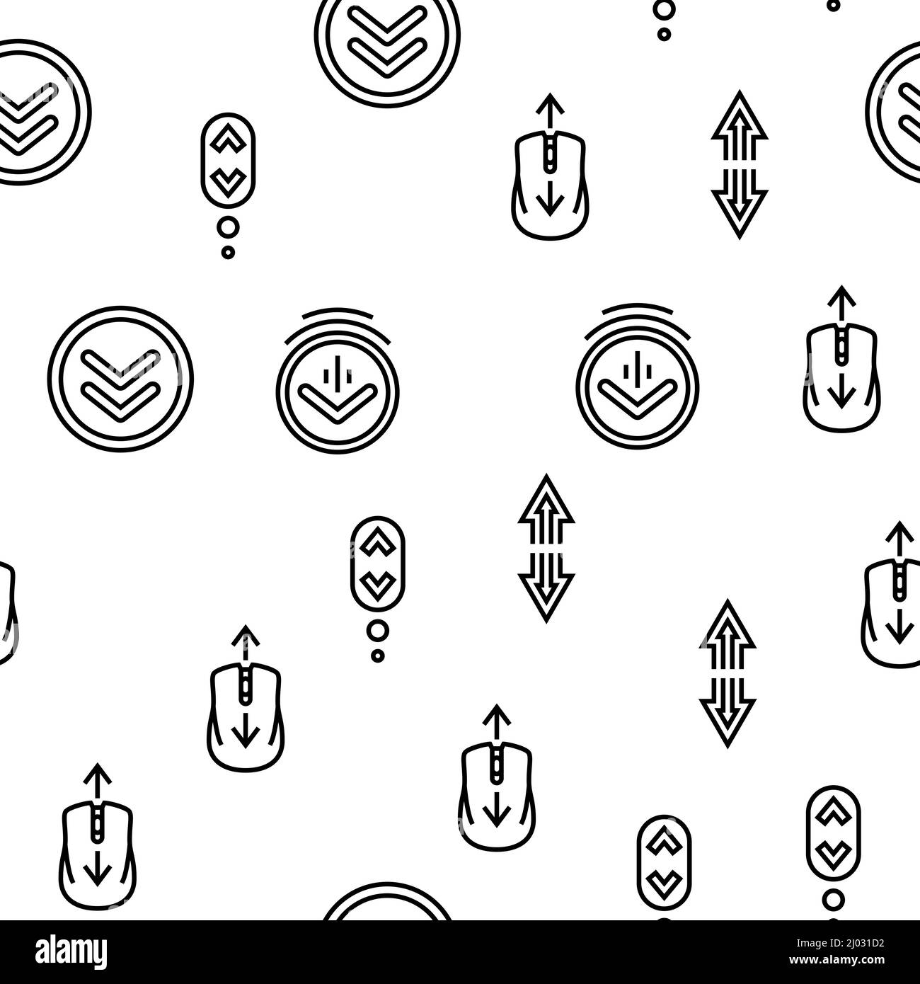 Scroll Computer Mouse Cursor Vector Seamless Pattern Stock Vector Image & Art - Alamy