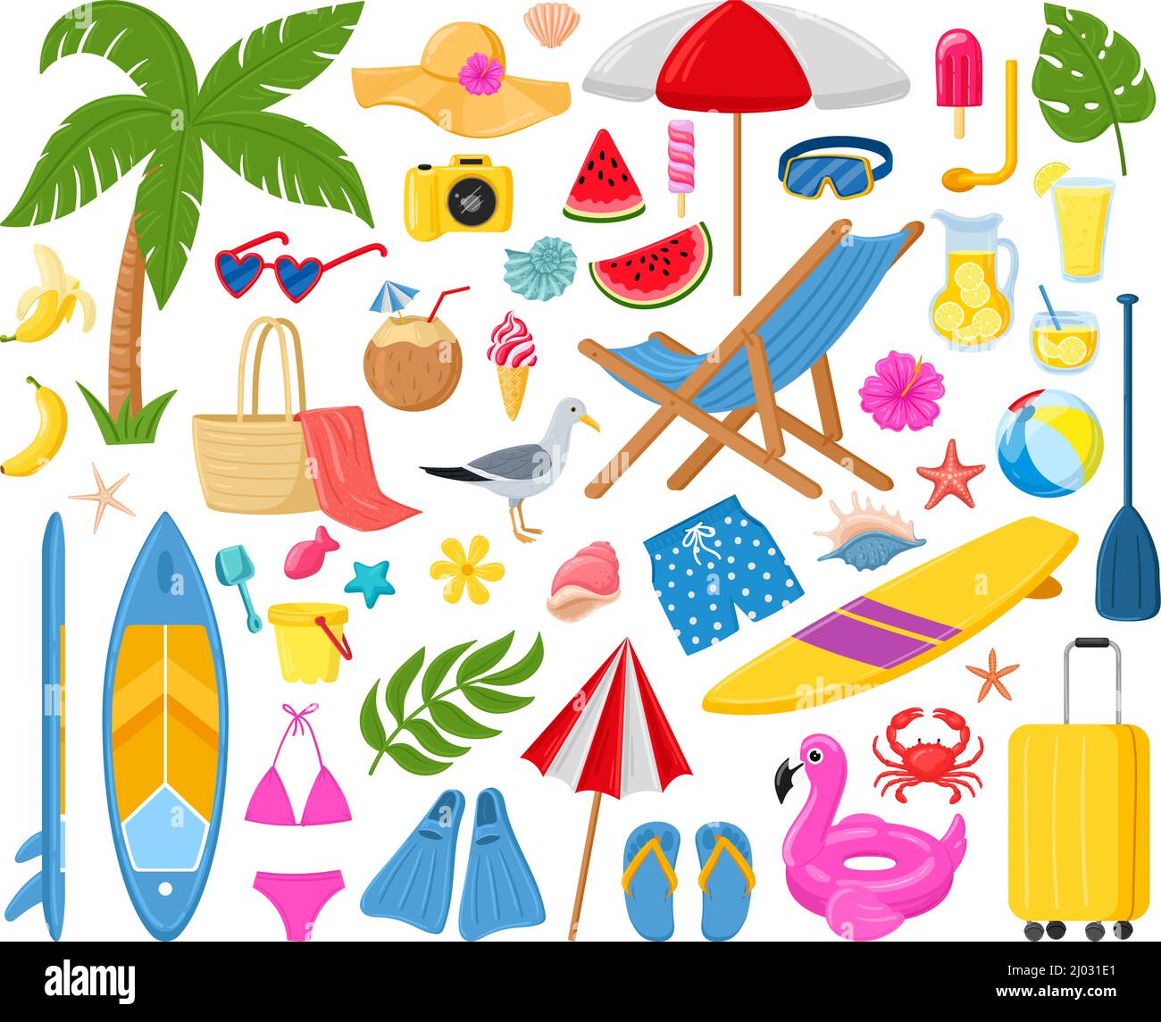 Cartoon Beach Items