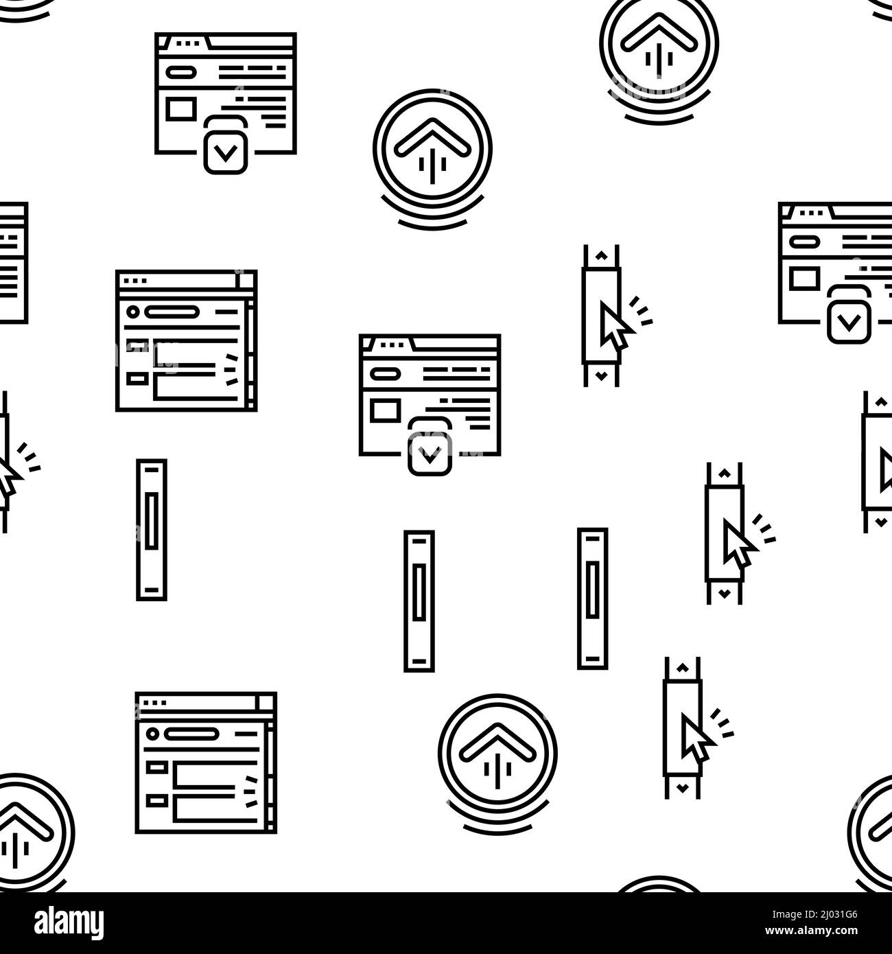 Scroll Computer Mouse Cursor Vector Seamless Pattern Stock Vector Image & Art - Alamy