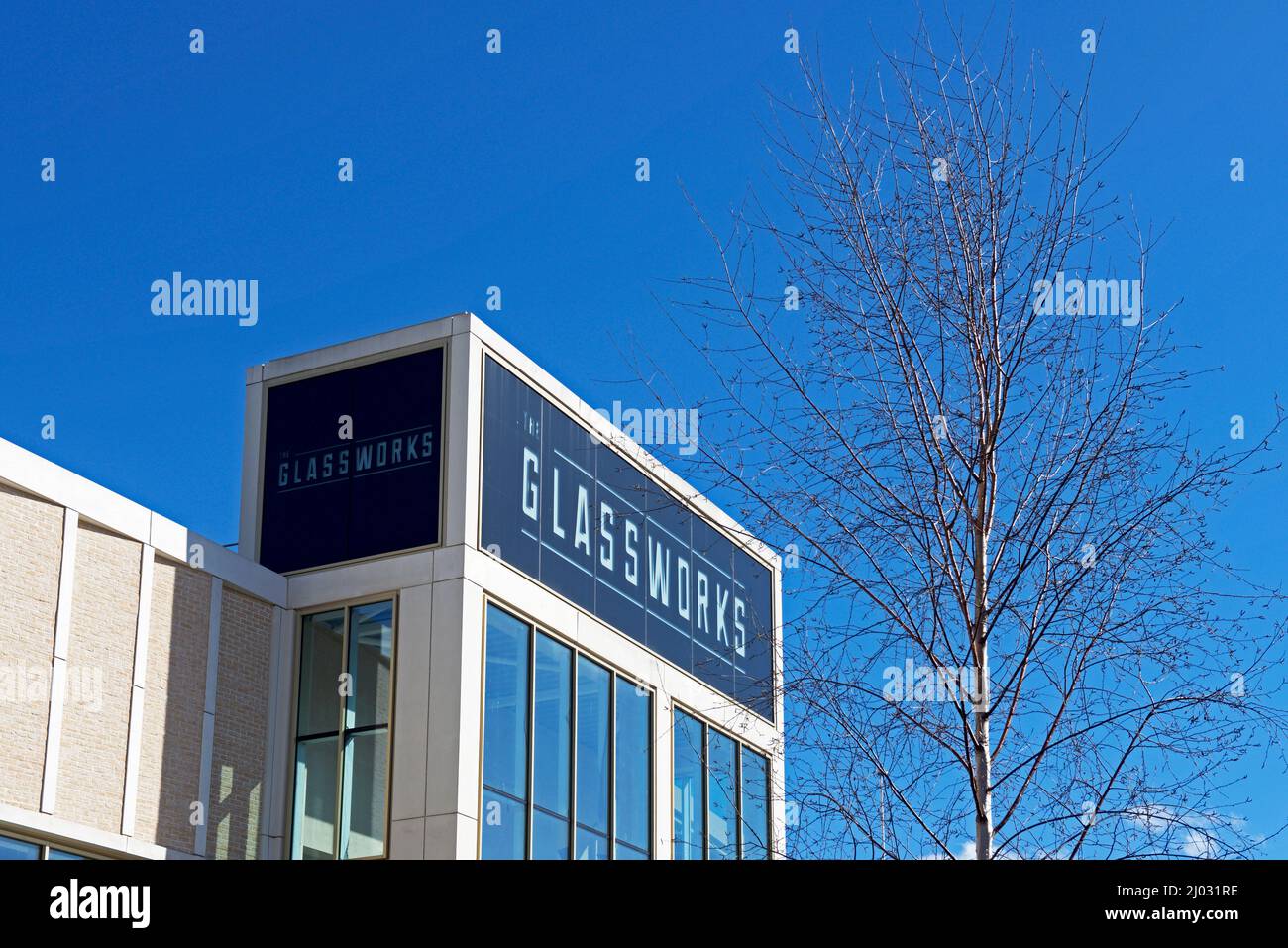 The Glassworks shopping centre in Barnsley, South Yorkshire, England UK ...