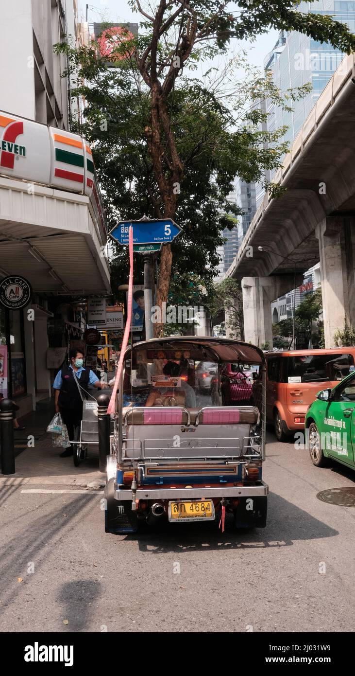 Motor Vehicle Saladaeng Area Patpong, Silom, Bang Rak, Bangkok Thailand ...