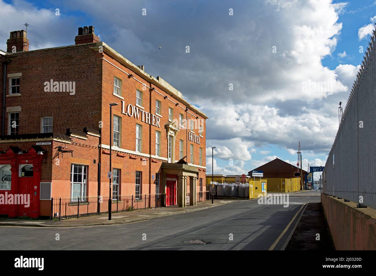 The Lowther Hotel on Aire Street, Goole, East Yorkshire, England UK ...