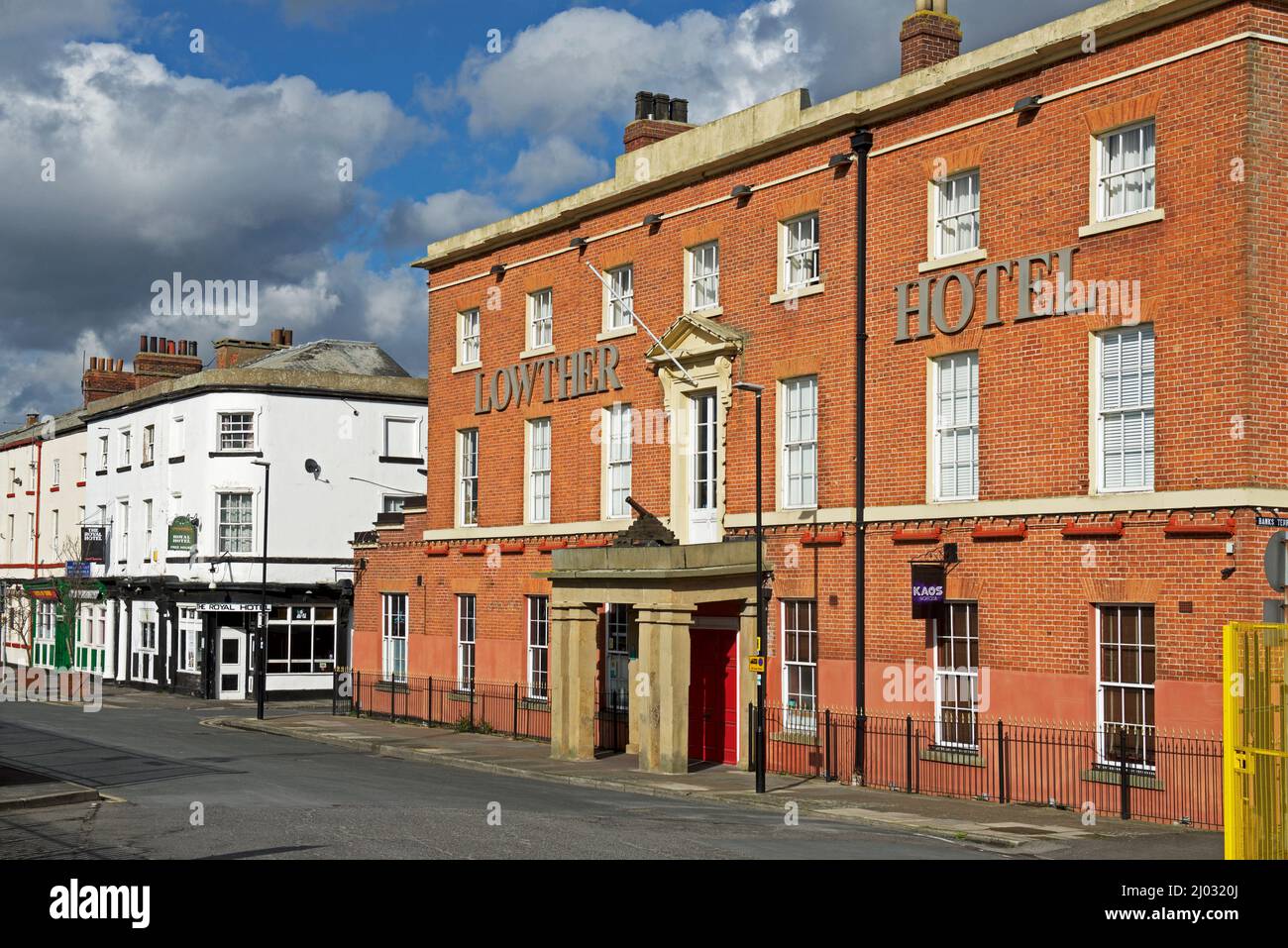 The Lowther Hotel on Aire Street, Goole, East Yorkshire, England UK ...
