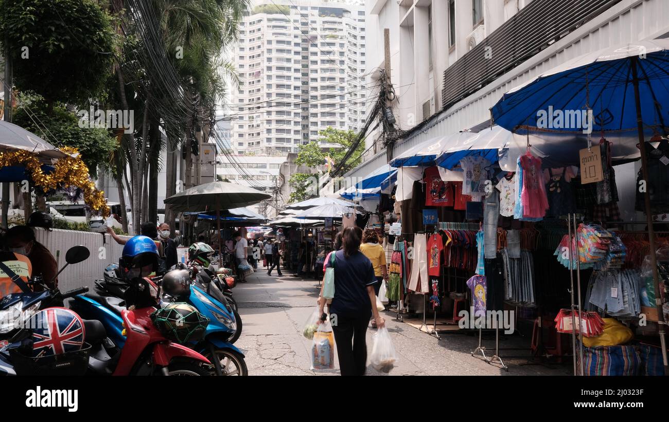 Saladaeng Area Patpong, Silom, Bang Rak, Bangkok Thailand Stock Photo ...