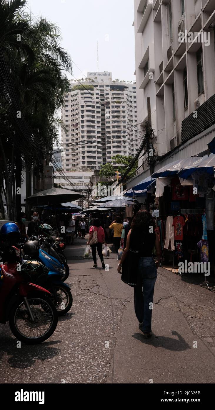 Saladaeng Area Patpong, Silom, Bang Rak, Bangkok Thailand Stock Photo ...