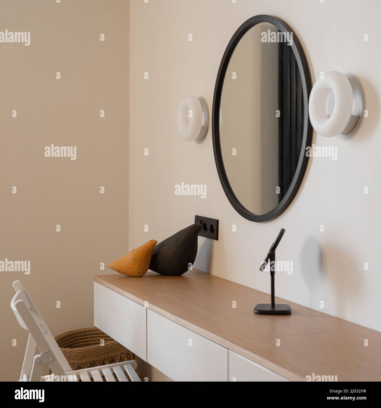 minimalistic light interior Stock Photo - Alamy