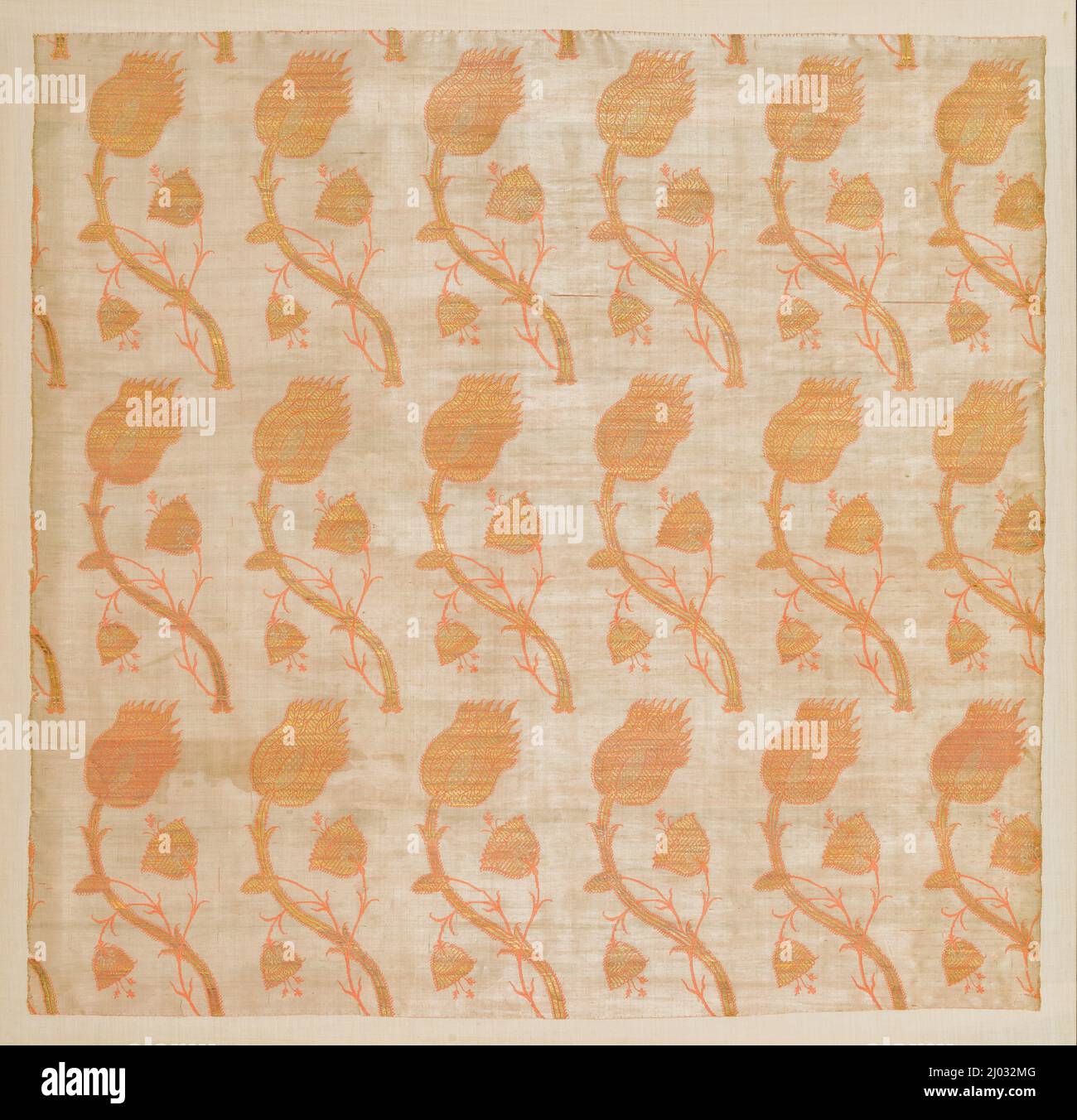 Textile. probably Iran, 1650-1700. Textiles; textile lengths. Silk ...