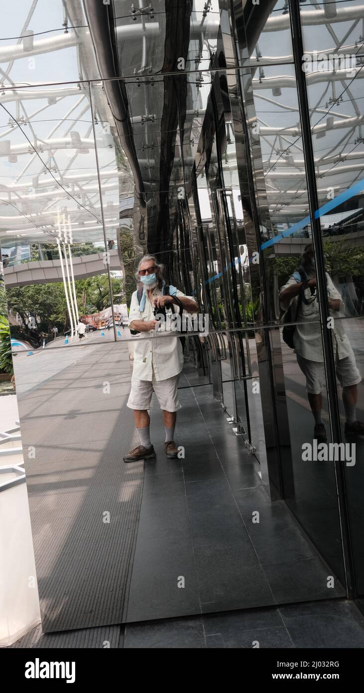 Typical Country Bumpkin Tourist Photographer on the Street in Chong ...