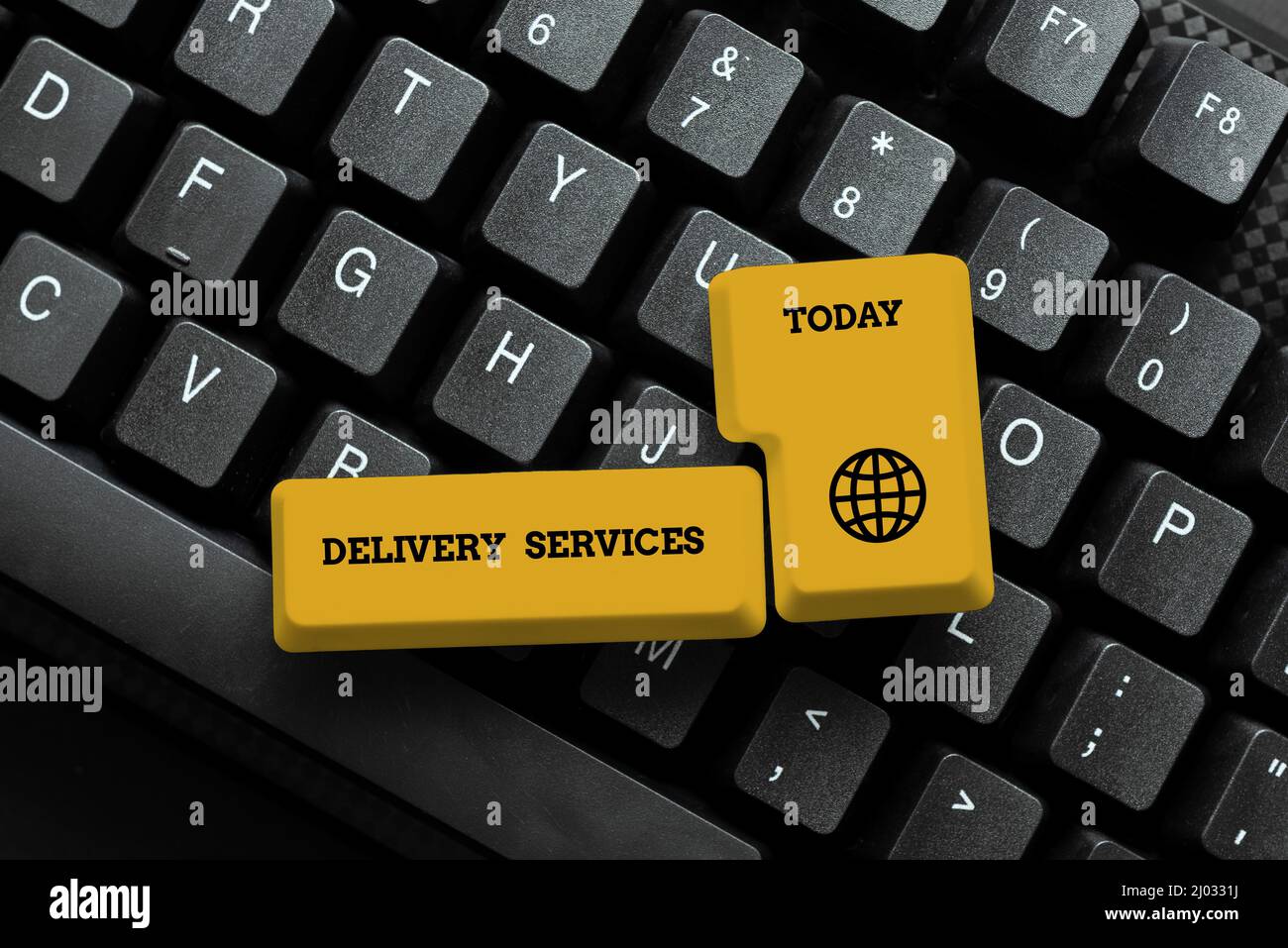 Inspiration showing sign Delivery Services. Business overview process ...