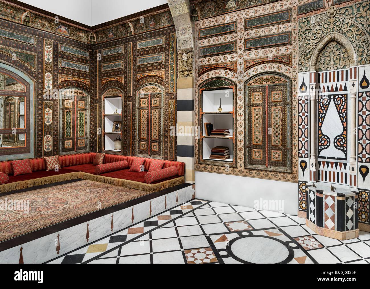 Damascus Room. Syria, Damascus, AD 1766–67/ AH 1180. Architecture ...