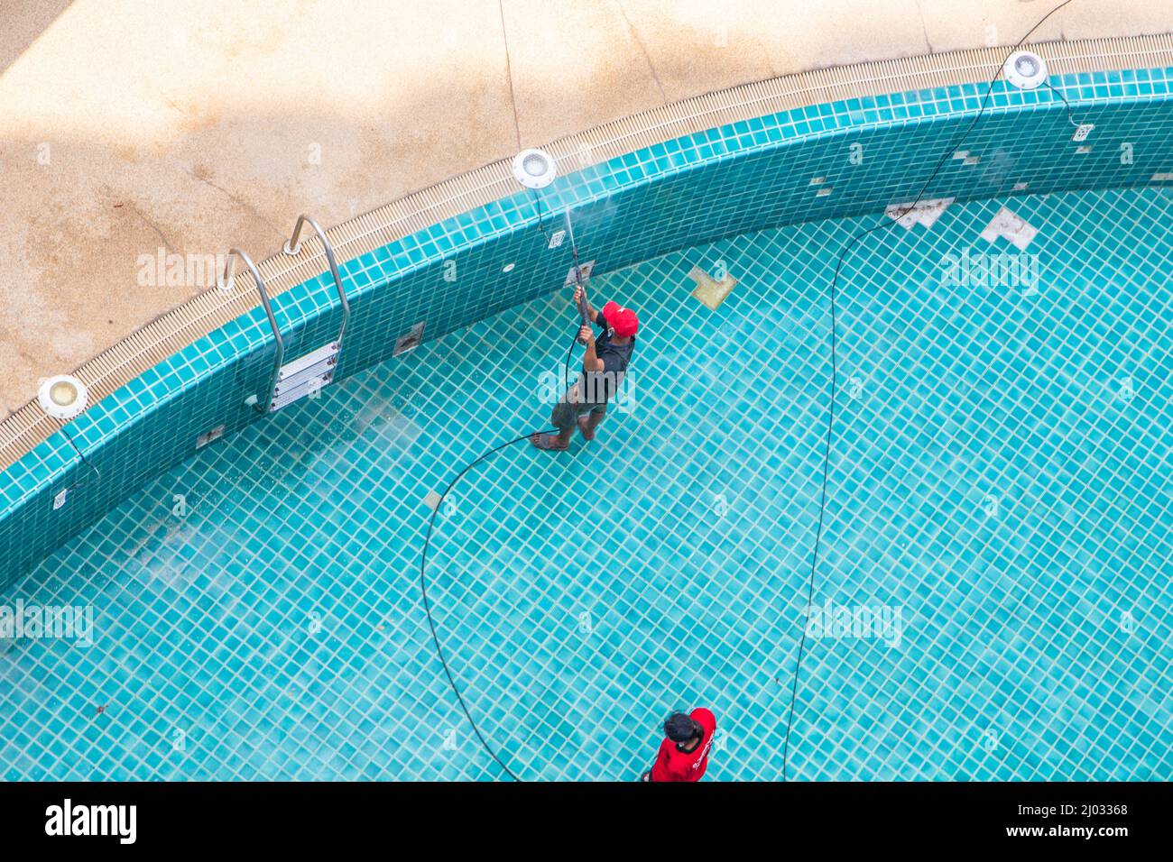 Renovation, maintenance, repair, and tiling work of a swimming pool ...