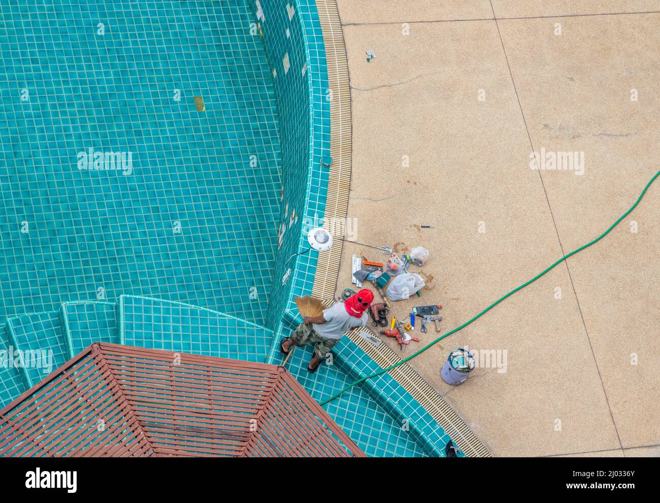 Renovation, maintenance, repair, and tiling work of a swimming pool ...