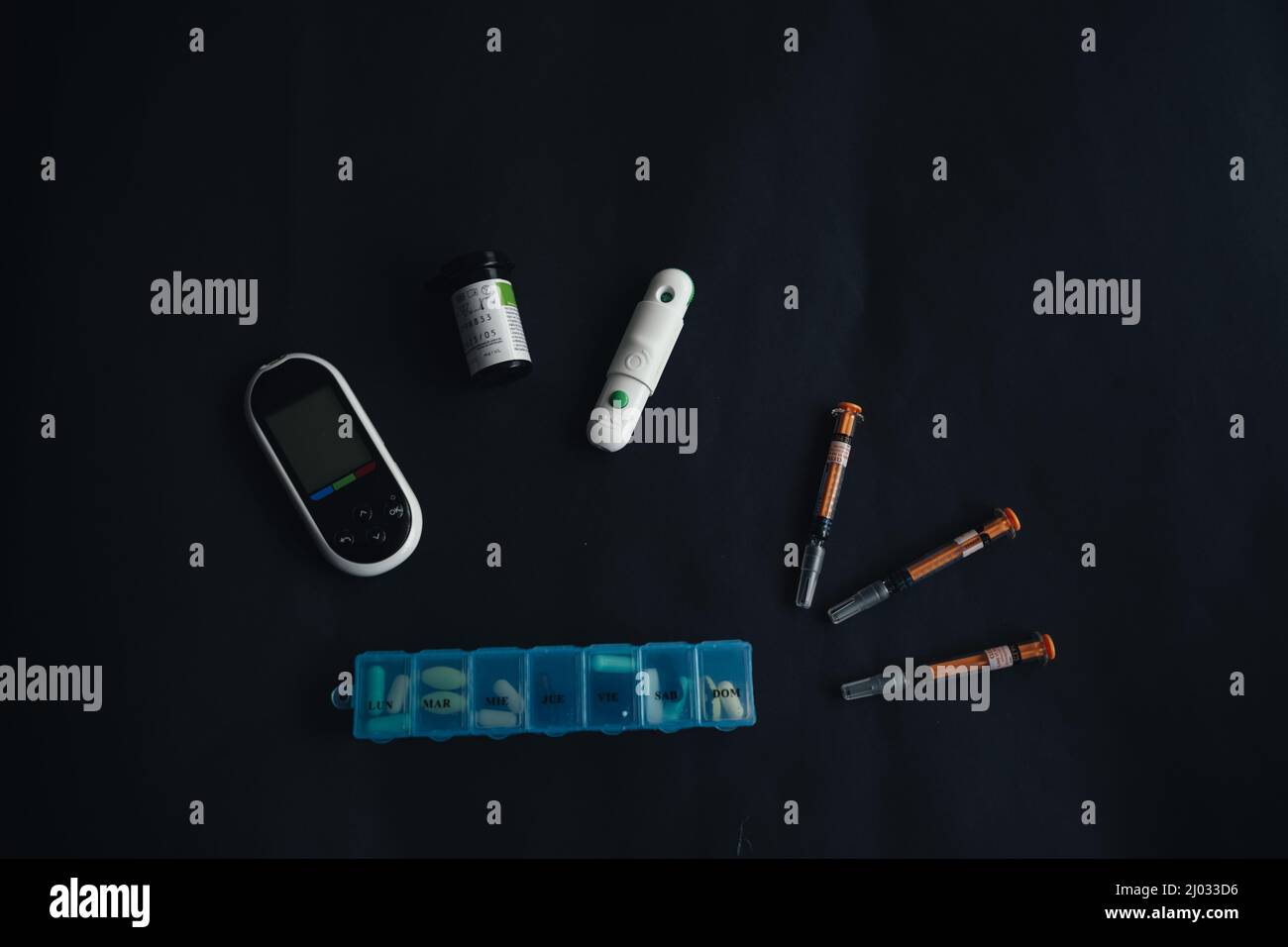glucose control, syringes, pills, everything you need to control ...
