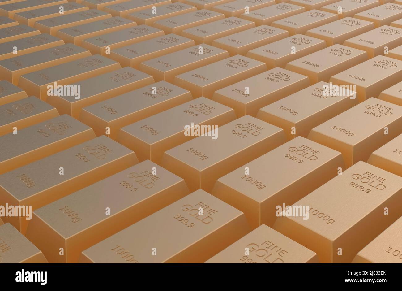 gold bar ingot isolated white background texture 3d illustration ...