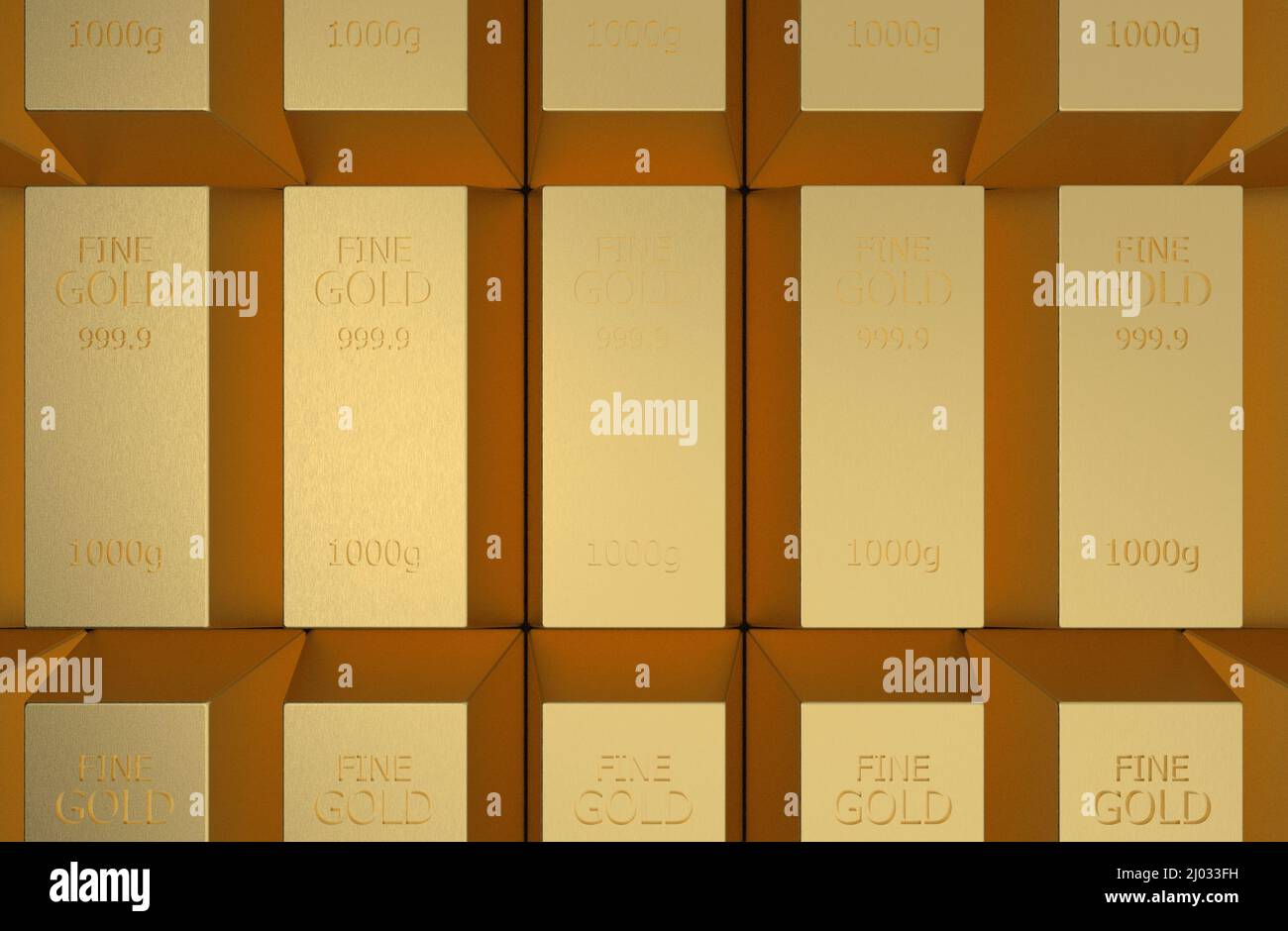 gold bar ingot isolated white background texture 3d illustration ...
