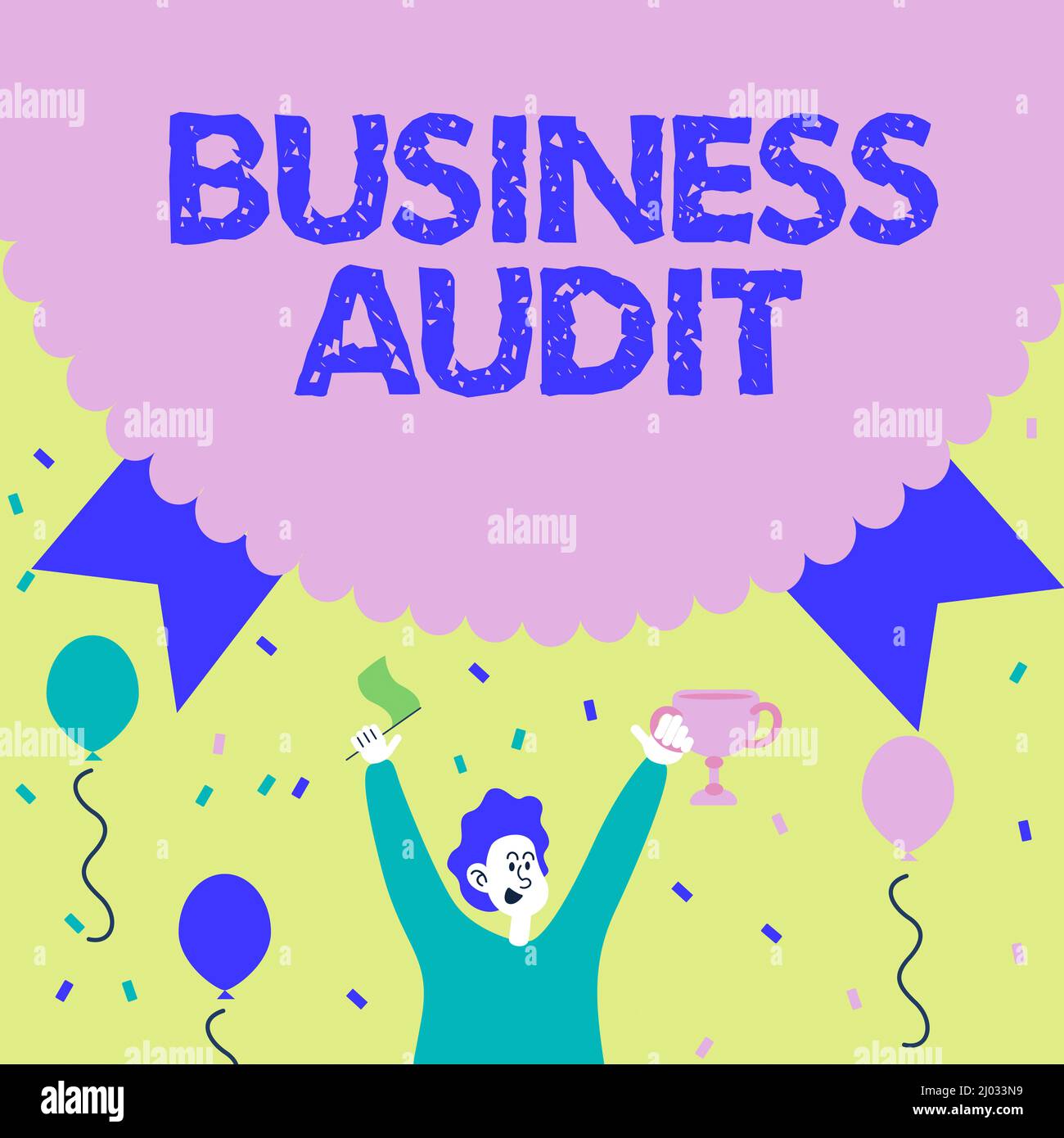 Text showing inspiration Business Audit. Word Written on examination of ...