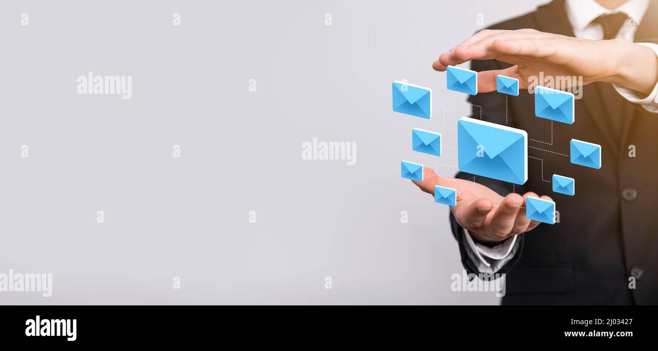 Email and user icon,sign,symbol marketing or newsletter concept ...