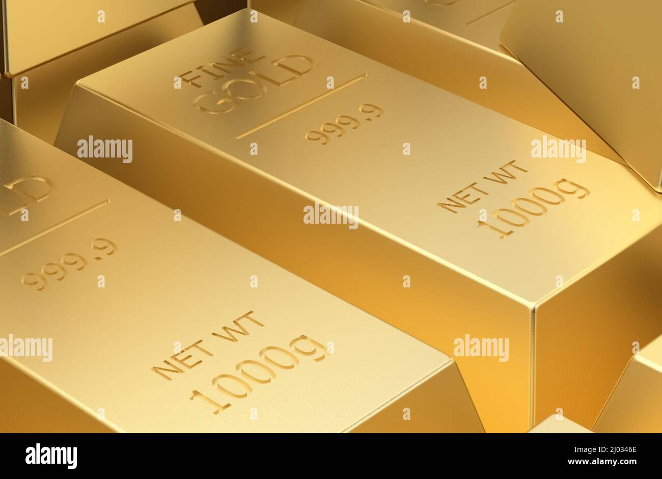 stock of gold bullion in golden background 3d rendering illustration ...