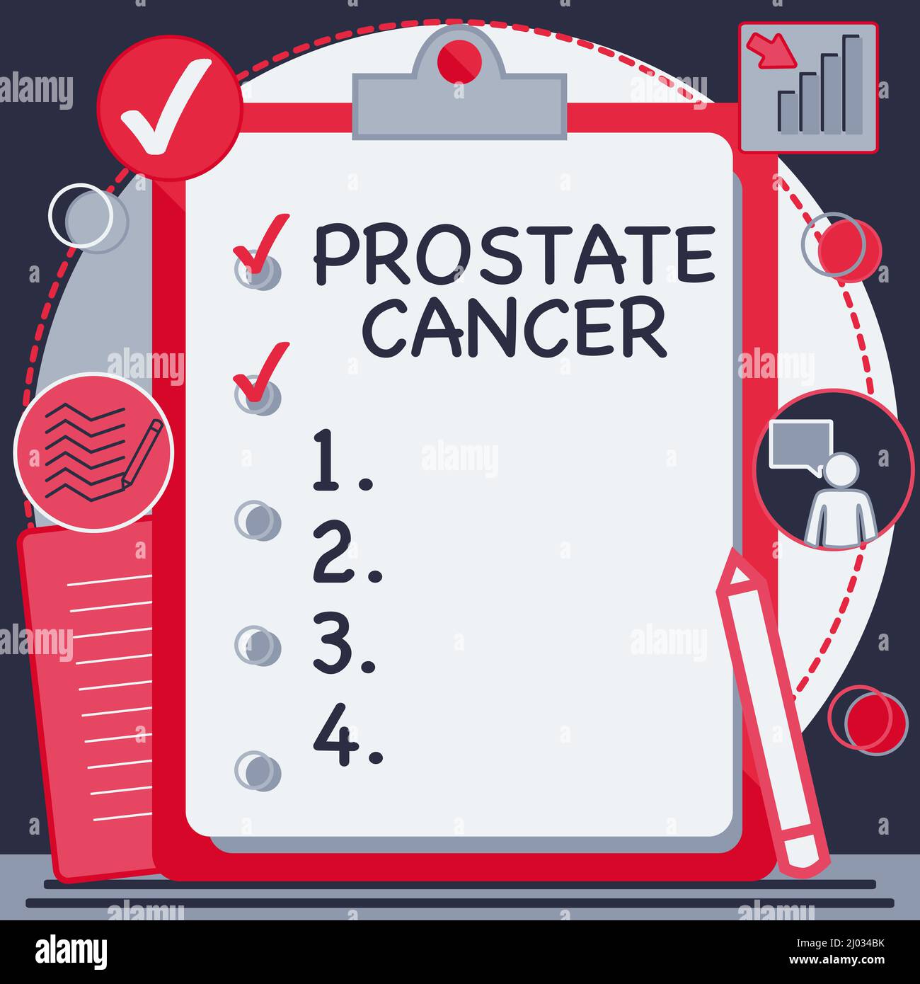 Sign displaying Prostate Cancer. Conceptual photo Cancer that occurs in ...