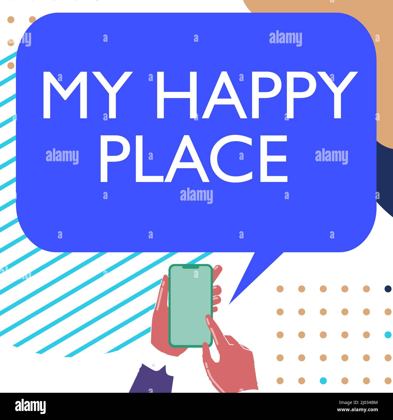 Writing displaying text My Happy Place. Business overview Space where ...