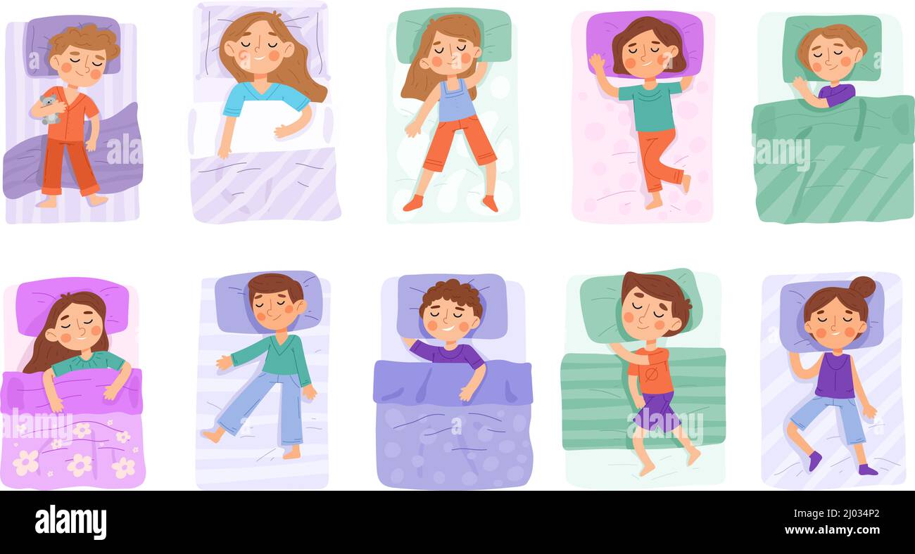 Kids night routine Stock Vector Images - Alamy
