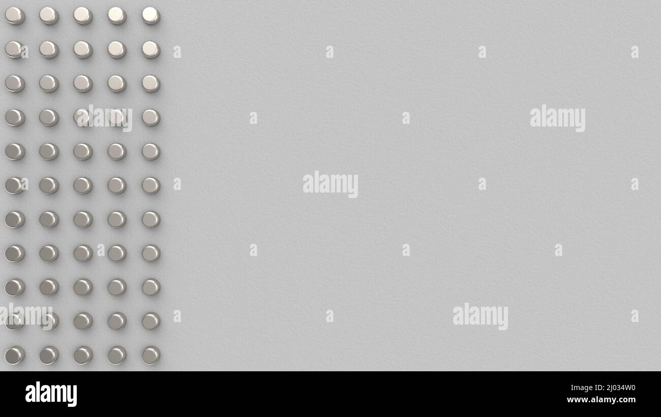 dot texture background silver metal 3d illustration rendering white ...