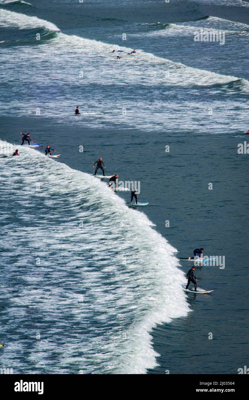 Surfing at Rossnowlagh, County Donegal, Ireland Stock Photo - Alamy